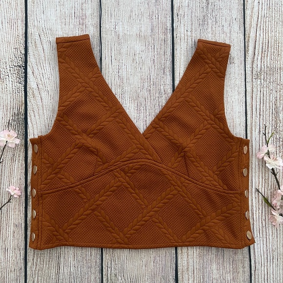 Maeve | Tops | Maeve Antrhropologie Bronze Sleeveless Button Womens ...